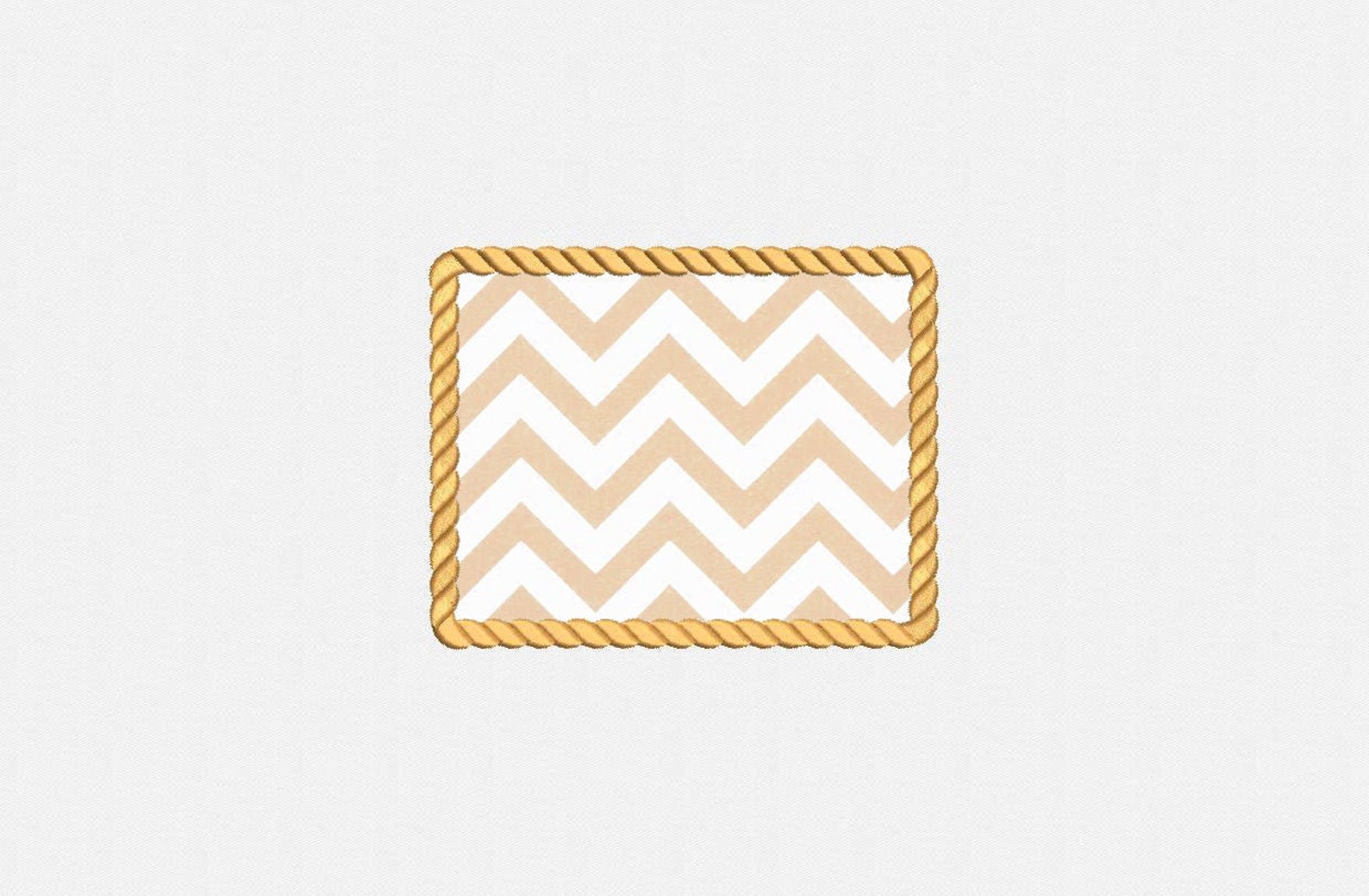 Large Rectangle Rope Frame Applique Machine Embroidery Designs - Etsy