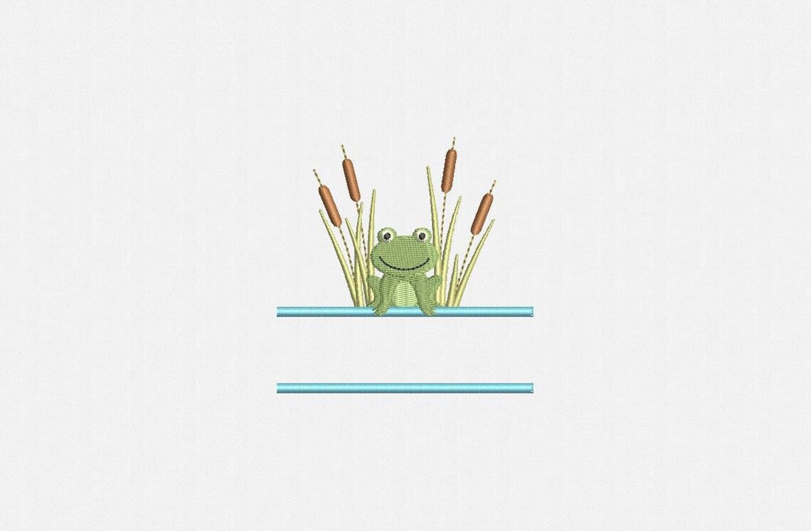 Split Frog Machine Embroidery Design - 1 Size - Etsy
