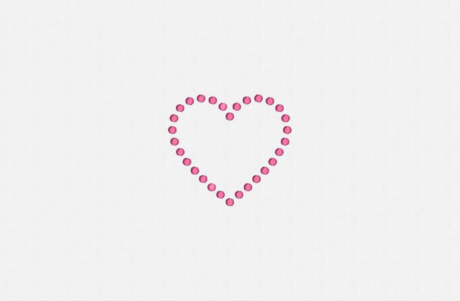 Dotted Heart Frame Monogram Machine Embroidery Design - 1 Size - Etsy