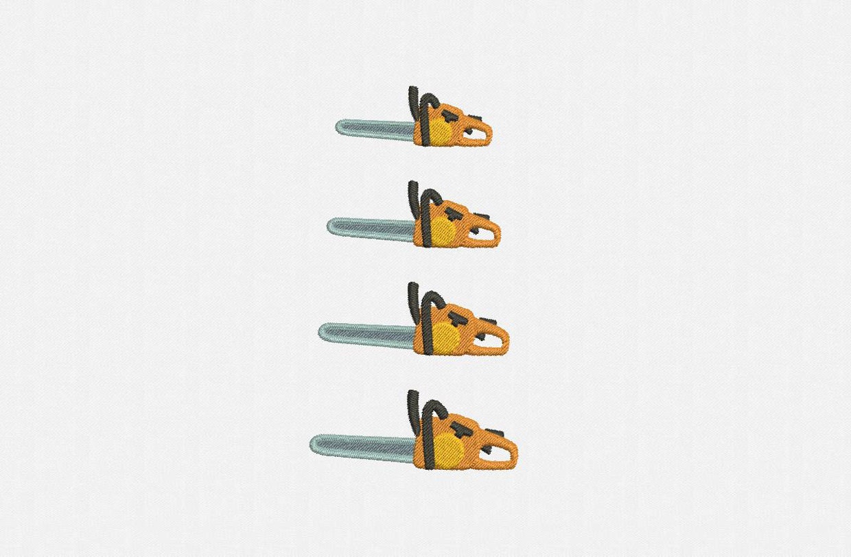 Mini Logging Machine Embroidery Design - 6 Designs - Chainsaw, Hand Saw ...