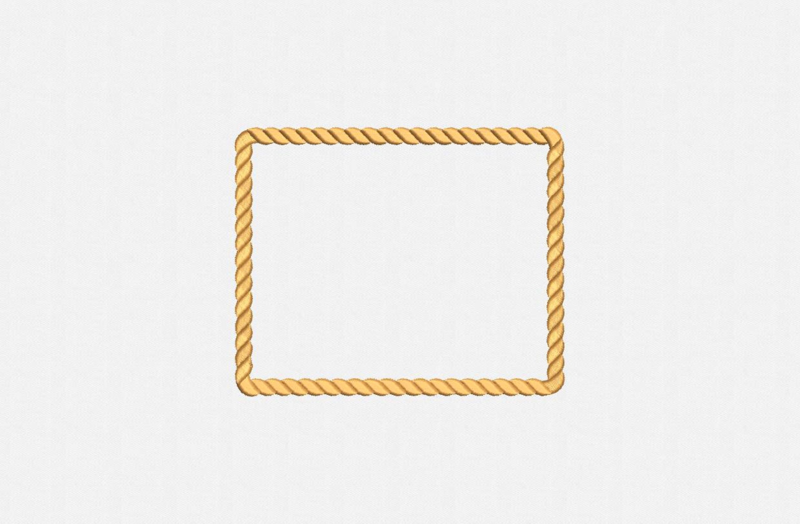 Large Rectangle Rope Frame Applique Machine Embroidery Designs - Etsy