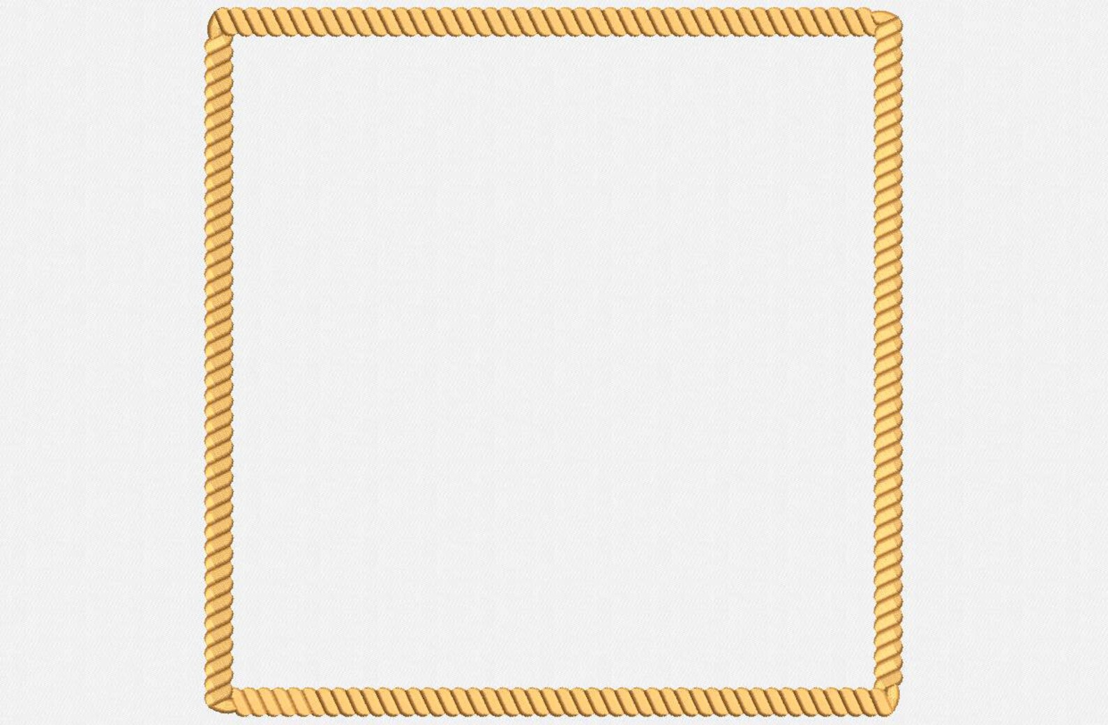 Large Rectangle Rope Frame Machine Embroidery Designs 4 | Etsy