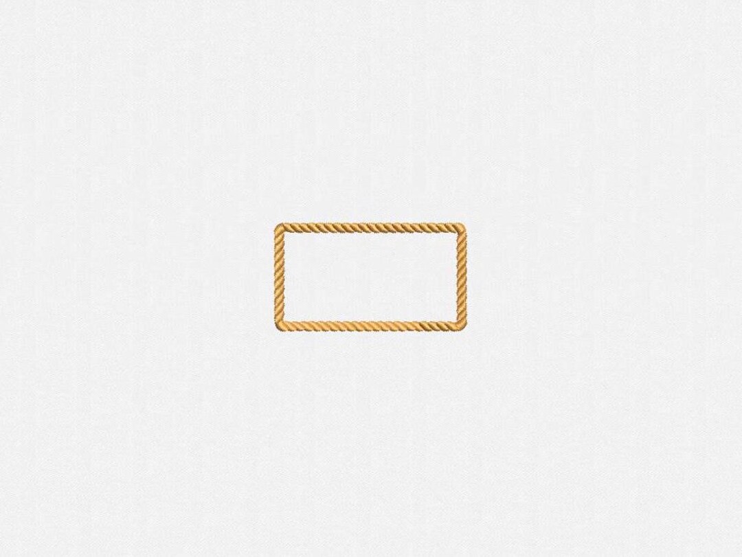 Rectangle Rope Frame Machine Embroidery Designs - 3 Sizes - Etsy