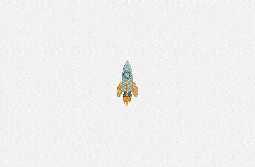 Mini Rocket Machine Embroidery Design - 4 Sizes - Etsy