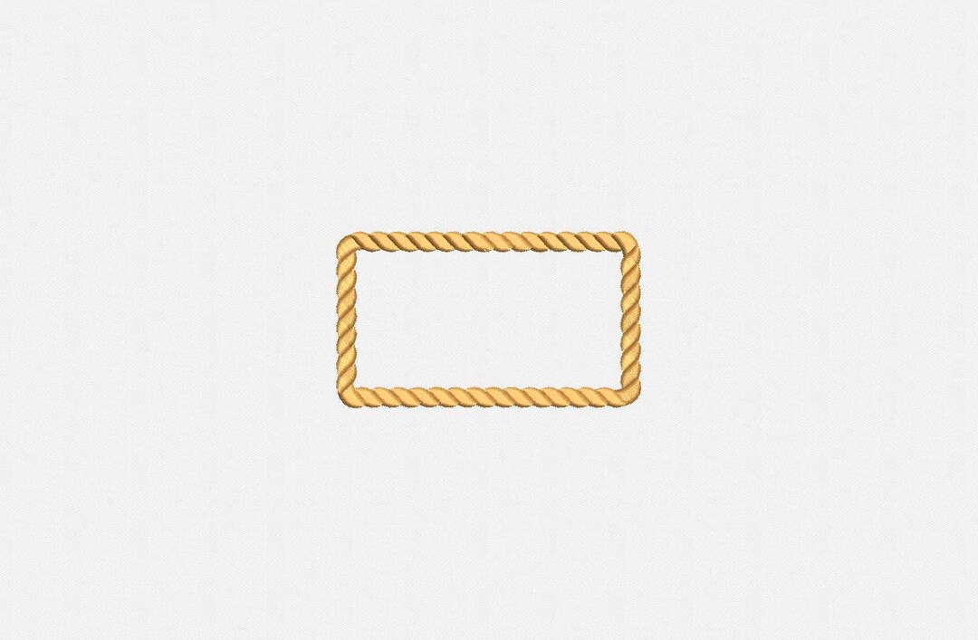 Rectangle Rope Frame Machine Embroidery Designs - 8 Sizes - Etsy
