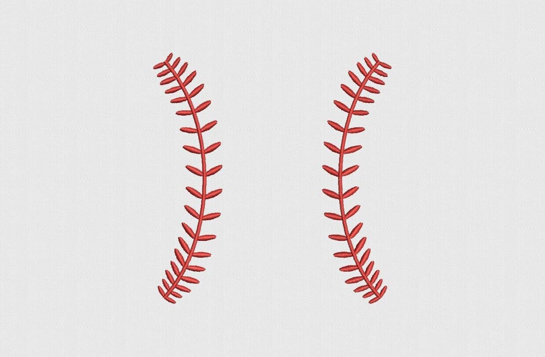Baseball or Softball Stripes Machine Embroidery Design - 5 Sizes - Etsy