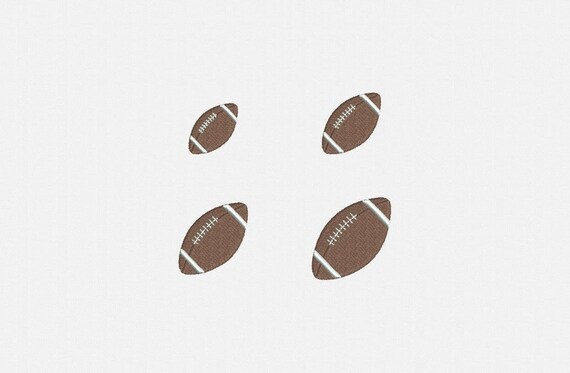 Mini Football Machine Embroidery Design 4 Sizes - Etsy