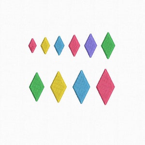 Mini Geometric Shapes Machine Embroidery Design - 8 Designs: Star, Dot ...