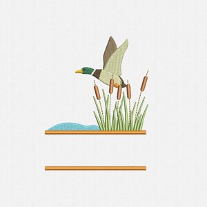 Split Duck Machine Embroidery Design - 2 Sizes - Etsy