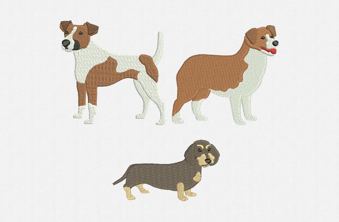 Dogs Machine Embroidery Designs Pack - 3 Designs by 1 Size: Australian ...