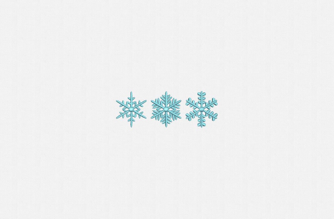 1.5 Mini Snowflake Machine Embroidery Design 3 Designs - Etsy Canada