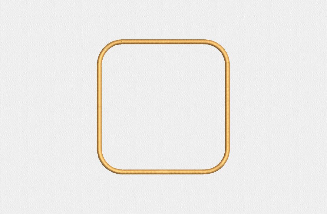 Square Frame Applique Machine Embroidery Design - 4 Sizes - Etsy