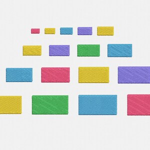 Mini Geometric Shapes Machine Embroidery Design - 8 Designs: Star, Dot ...