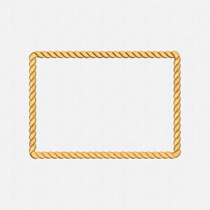 Large Rectangle Rope Frame Applique Machine Embroidery Designs - 4 ...