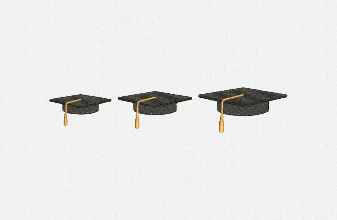 Mini Graduation Hat Machine Embroidery Design - 3 Sizes - Etsy