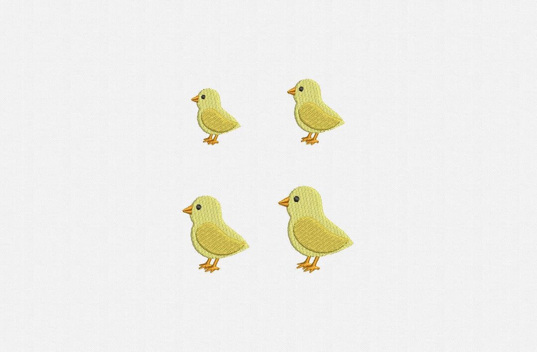 Mini Chick Machine Embroidery Designs - 4 Sizes - Etsy