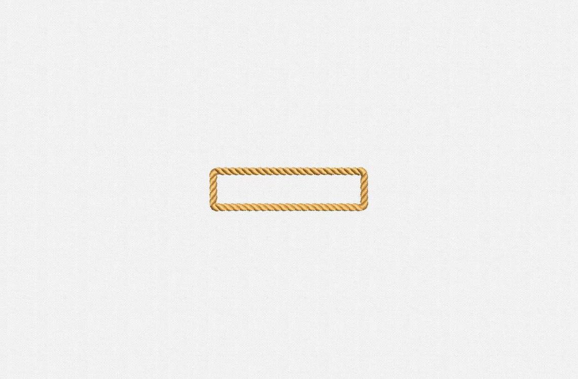 Rectangle Rope Frame Machine Embroidery Designs 7 Sizes - Etsy