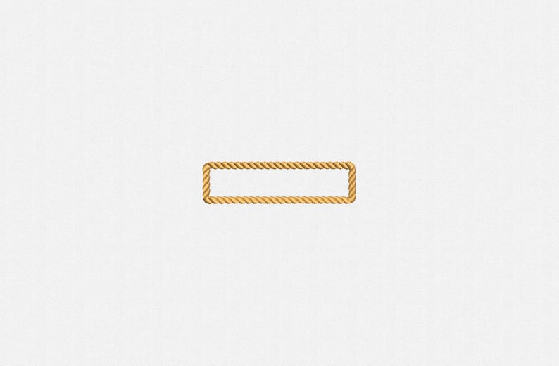 Rectangle Rope Frame Machine Embroidery Designs 7 Sizes - Etsy