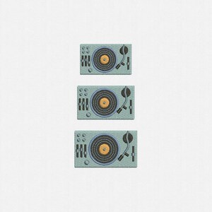 Mini DJ Machine Embroidery Designs Pack - 5 Designs - Etsy