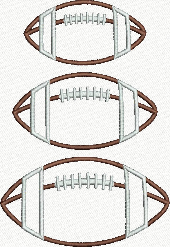 Football Frame Monogram Applique Machine Embroidery Design - 3 Sizes - Etsy