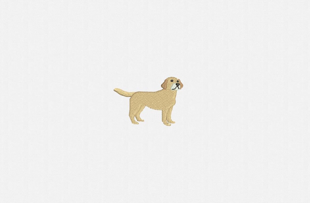 Mini Labrador Retriever Dog Machine Embroidery Design - 3 Sizes - Etsy