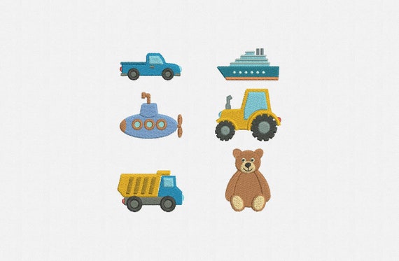 Mini Toys Machine Embroidery Design 6 Designs by 1 Size | Etsy