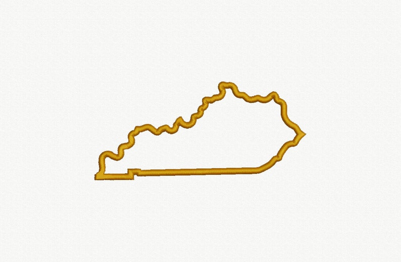 State of Kentucky Applique Machine Embroidery Design 5 Sizes - Etsy