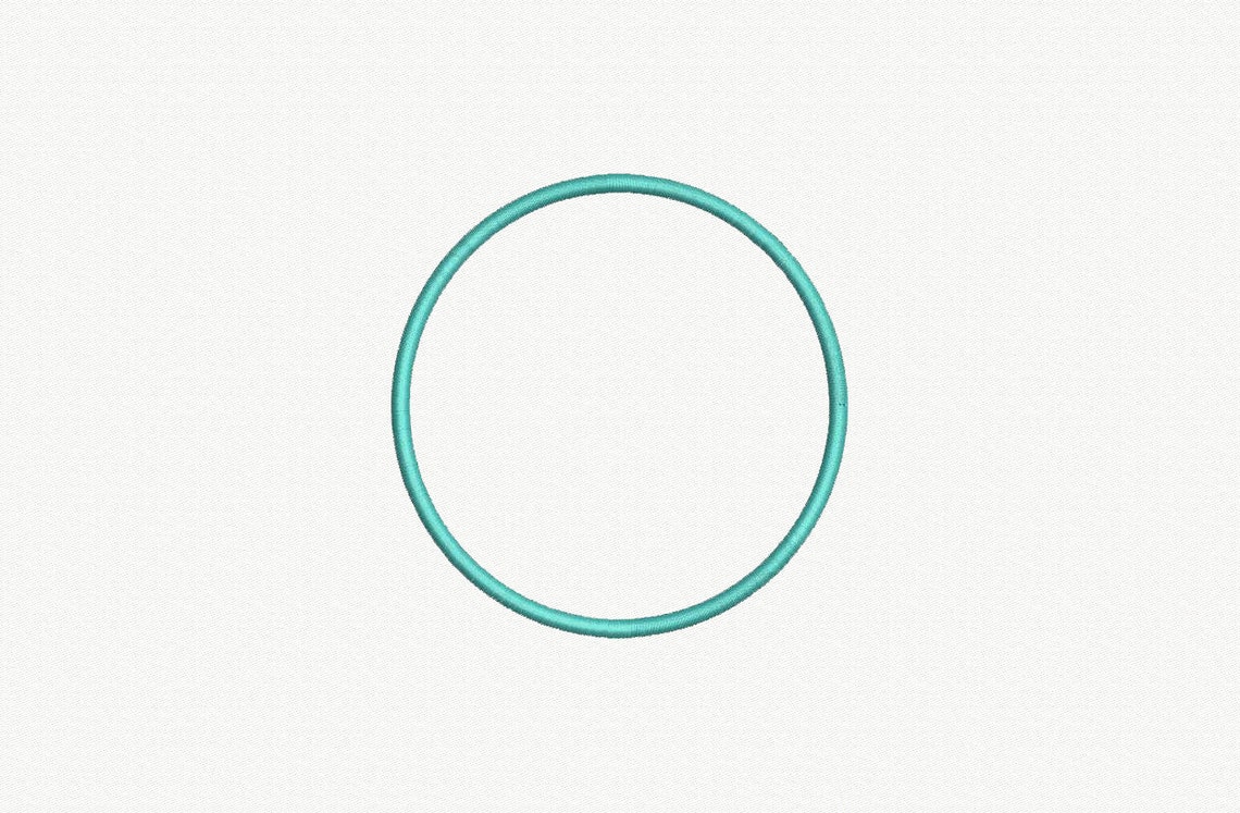 Circle Applique Machine Embroidery Design - 6 Sizes - Etsy