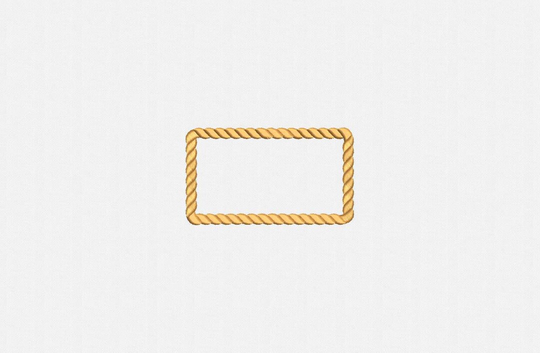 Rectangle Rope Frame Machine Embroidery Designs 7 Sizes - Etsy