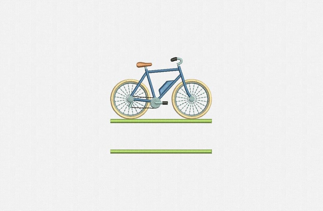 Split E-bicycle Machine Embroidery Design - 1 Size - Etsy