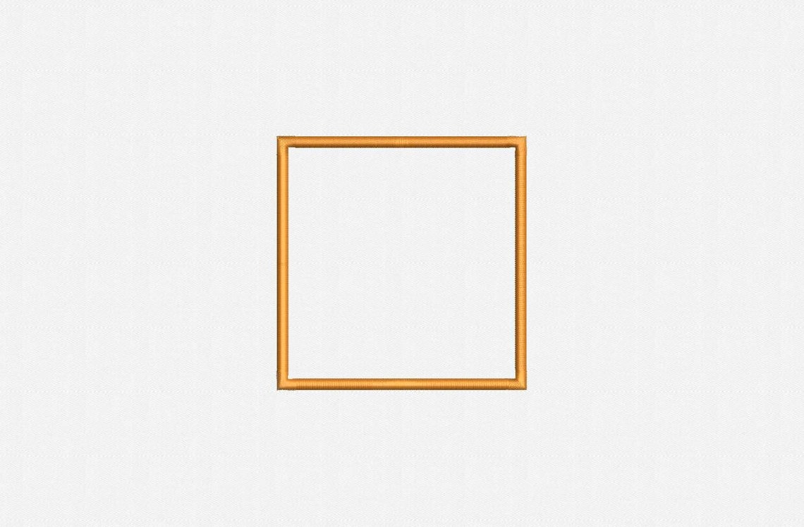 Square Applique Machine Embroidery Design - 39 Sizes - Etsy