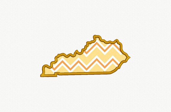 State of Kentucky Applique Machine Embroidery Design 5 Sizes | Etsy