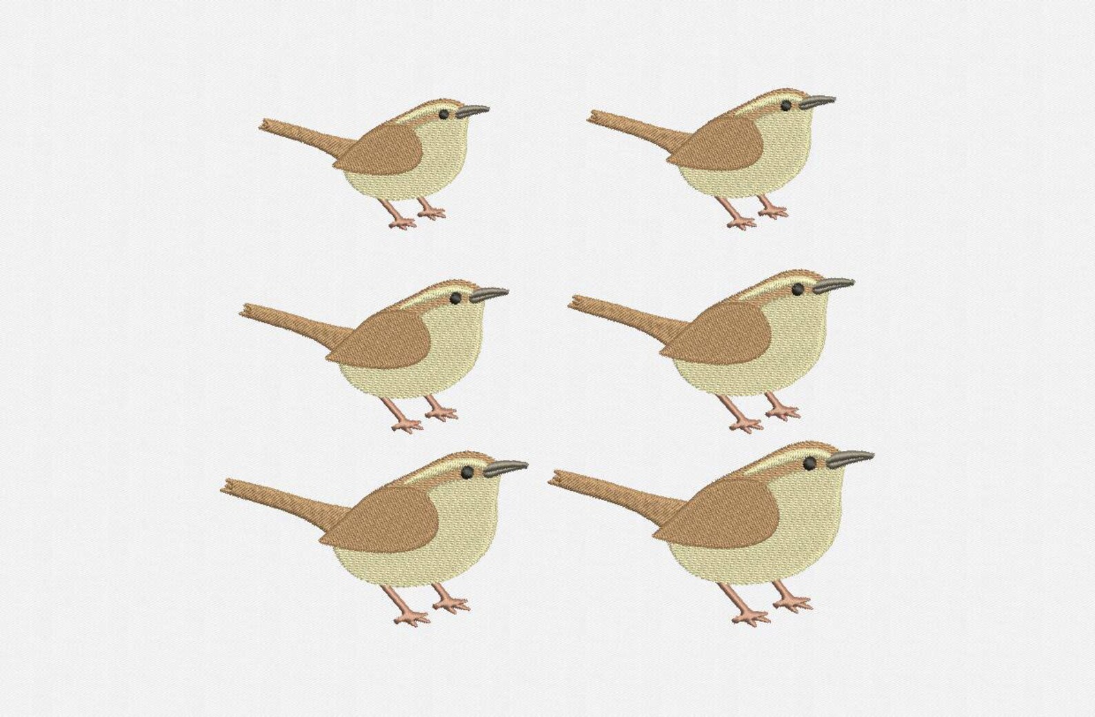 Carolina Wren Machine Embroidery Design - 6 Sizes - Etsy
