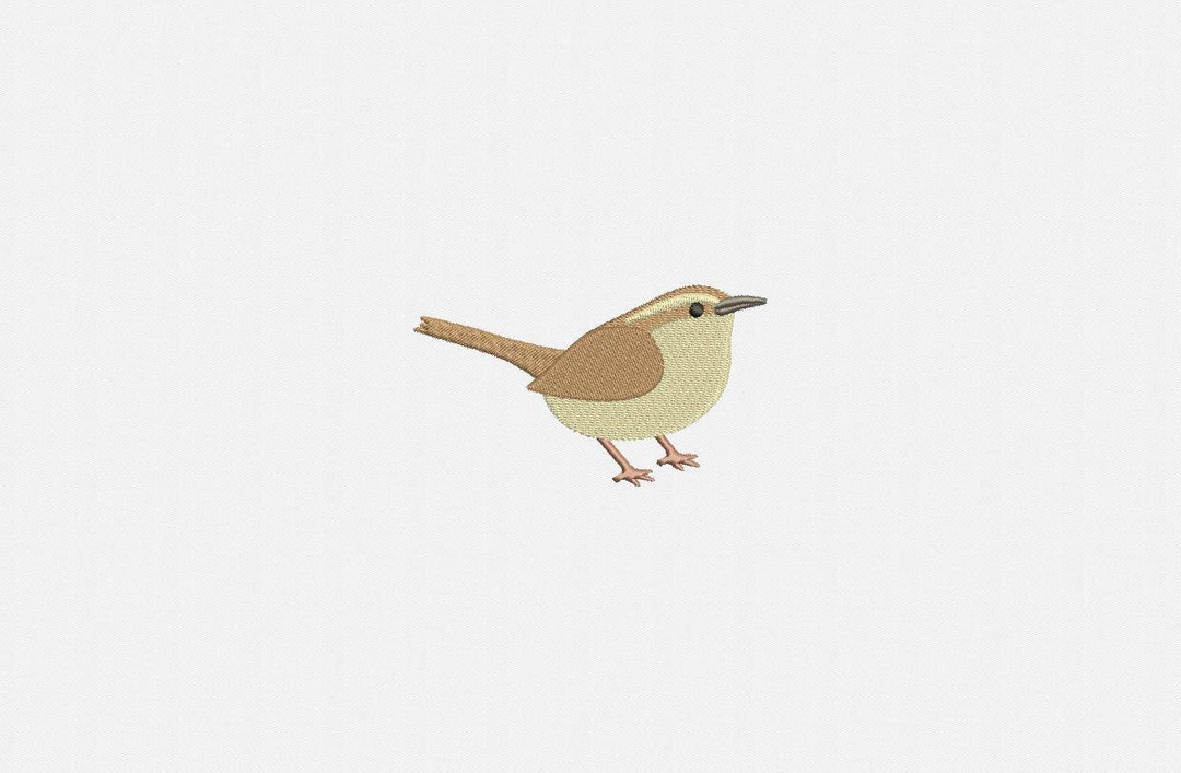 Carolina Wren Machine Embroidery Design - 6 Sizes - Etsy