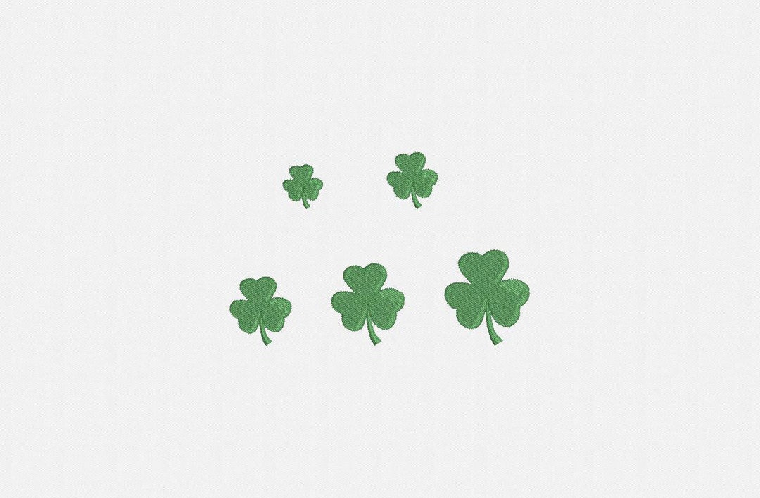Mini Clover Machine Embroidery Design - 5 Sizes - Etsy