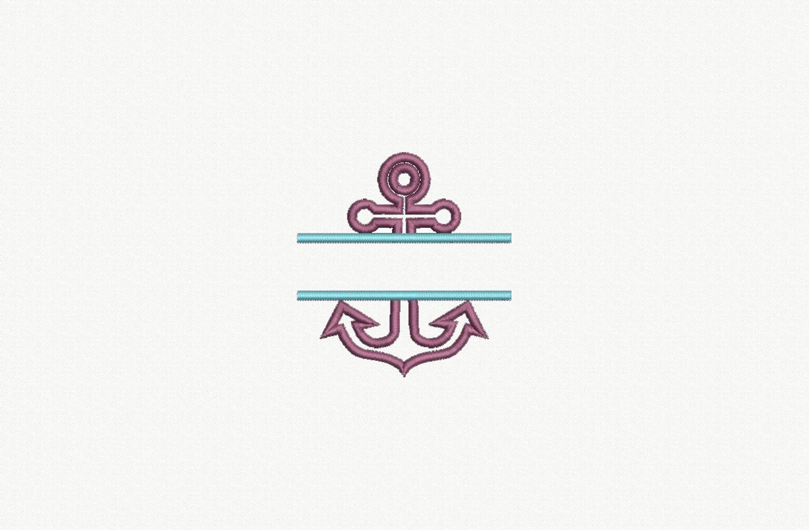 Split Anchor Applique Machine Embroidery Design - 2 Sizes - Etsy
