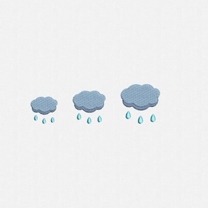 Mini Clouds Machine Embroidery Designs Pack - 9 Designs by 3 Sizes - Etsy