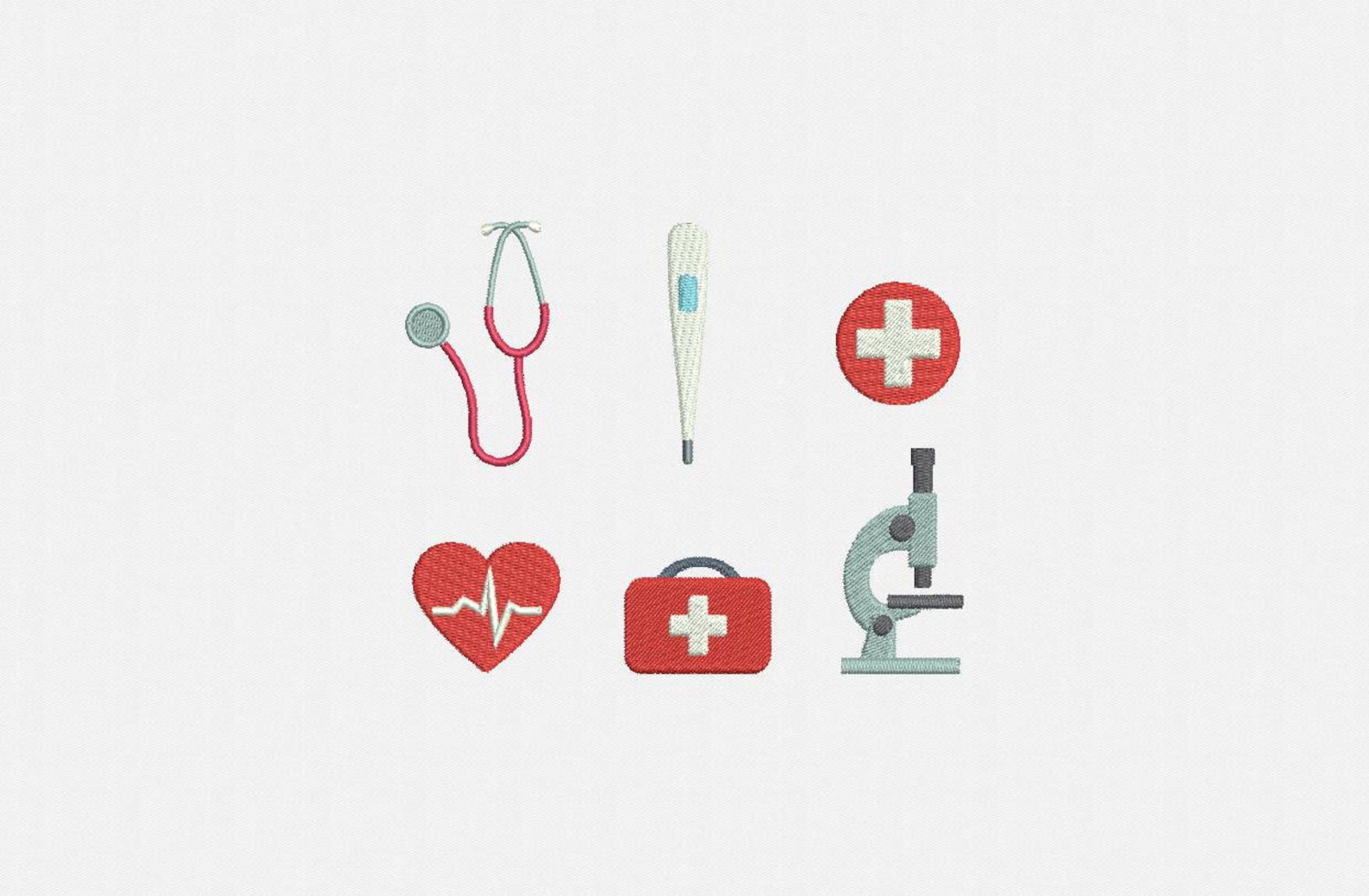 Mini Doctor Machine Embroidery Designs Pack - 6 Designs by 3 Sizes ...