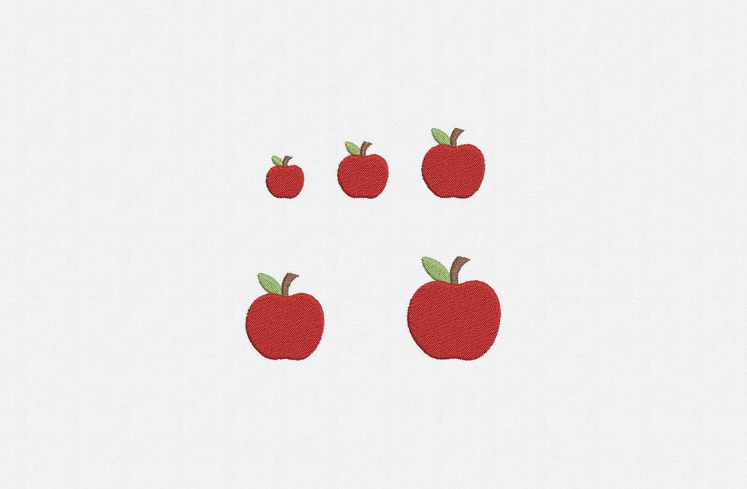 Mini Apple Machine Embroidery Design - 6 Sizes - Etsy