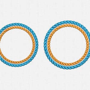 Double Rope Frames Machine Embroidery Designs - 7 Sizes - Etsy