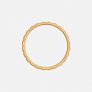 Scalloped Frame Machine Embroidery Design 4 Sizes - Etsy