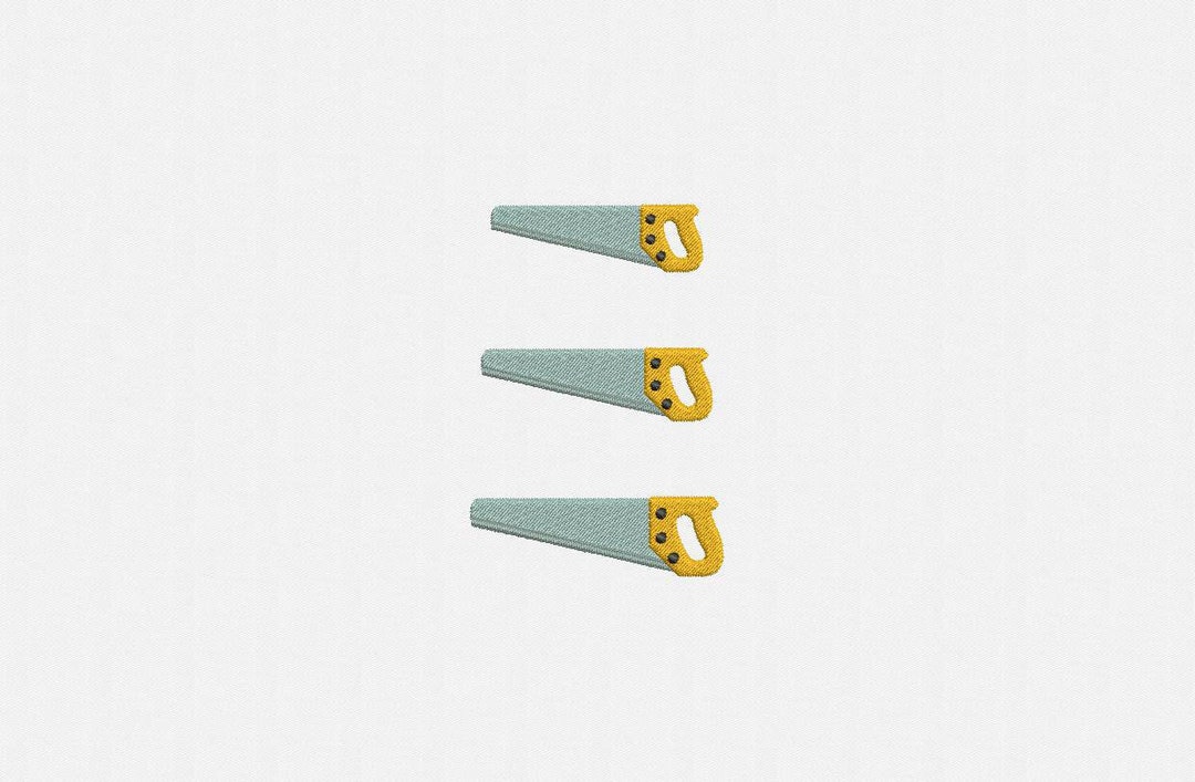 Mini Hand Saw Machine Embroidery Design - 3 Sizes - Etsy