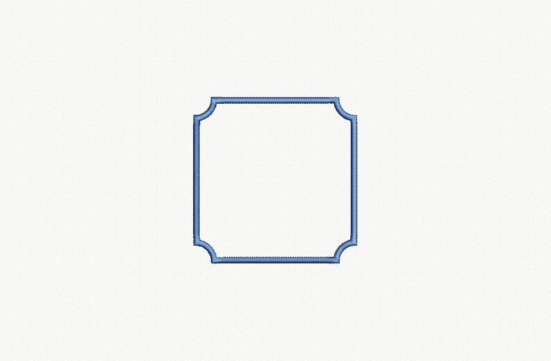 Square Frame Applique Machine Embroidery Design - 6 Sizes - Etsy
