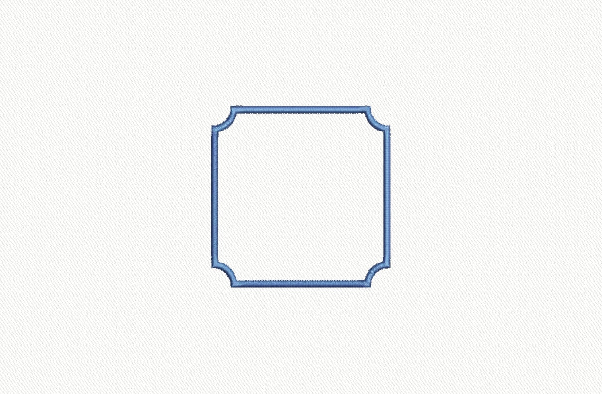 Square Frame Applique Machine Embroidery Design - 6 Sizes - Etsy