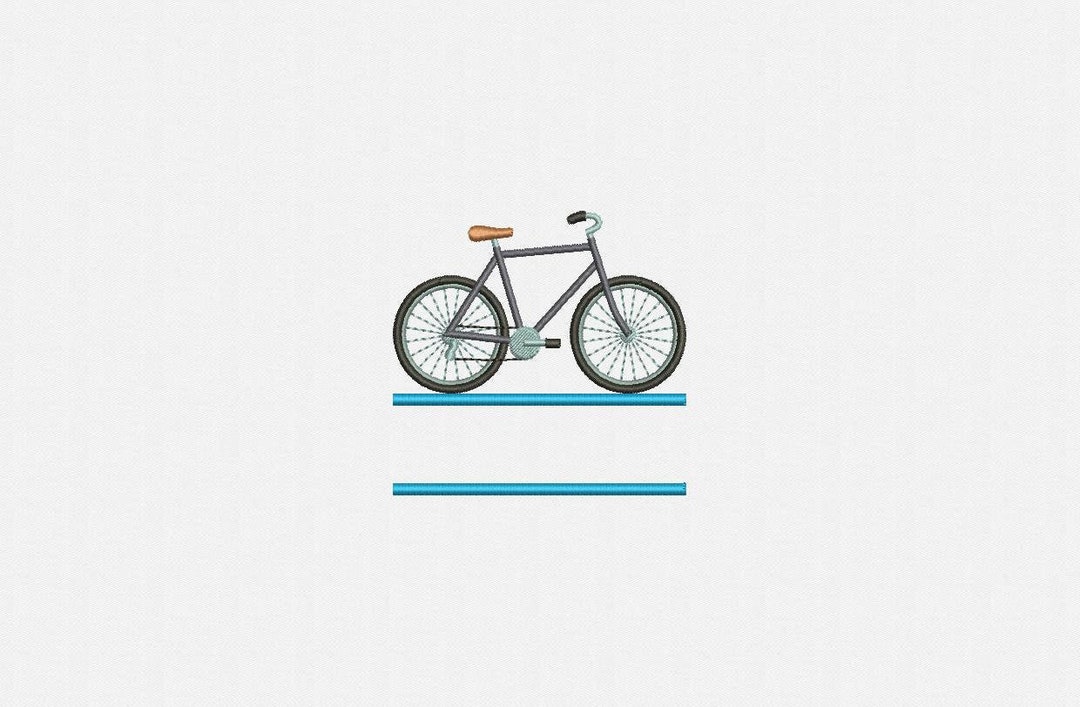 Split Bicycle Machine Embroidery Design - 1 Size - Etsy