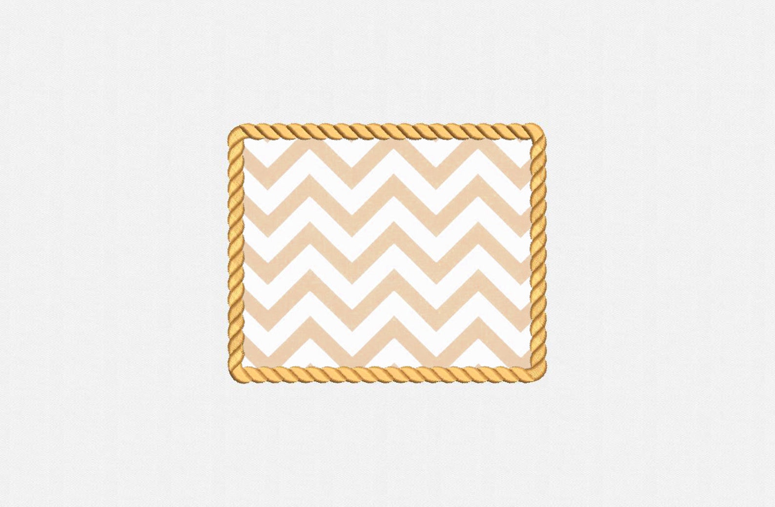 Large Rectangle Rope Frame Applique Machine Embroidery Designs - Etsy