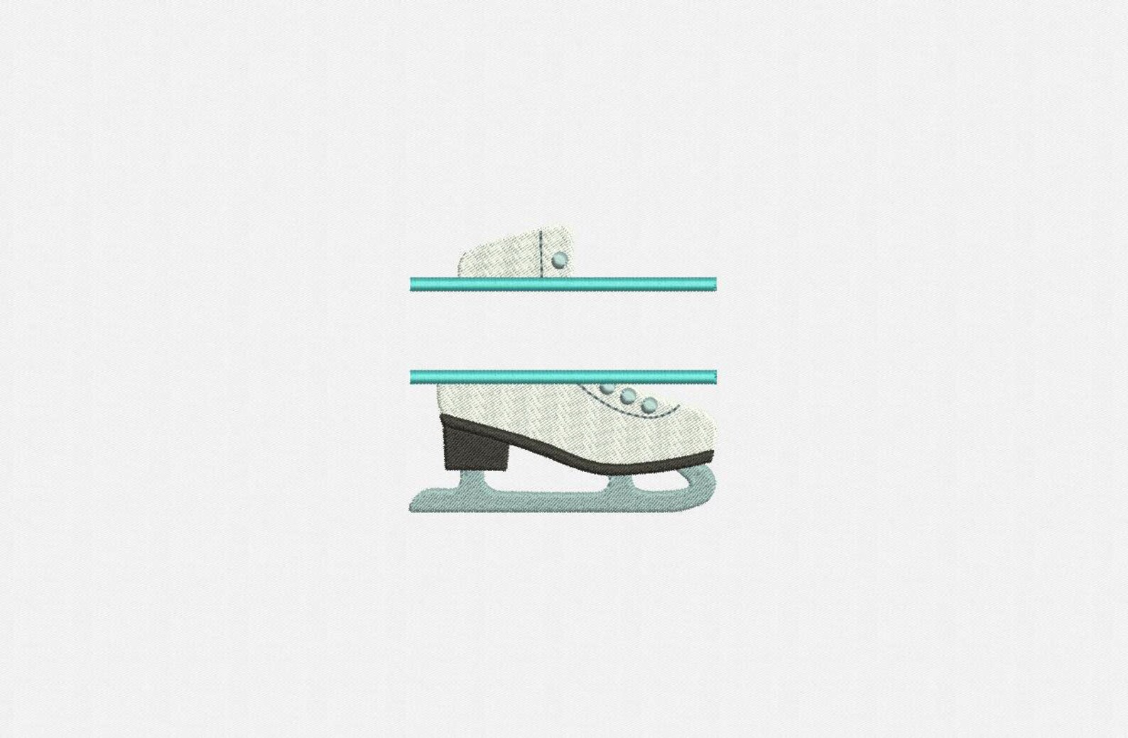 Split Figure Skating Skates Machine Embroidery Design - 1 Size - Etsy