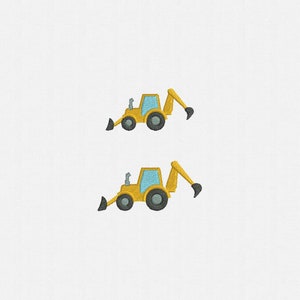 Mini Construction Vehicles Machine Embroidery Design - 4 Designs by 2 ...