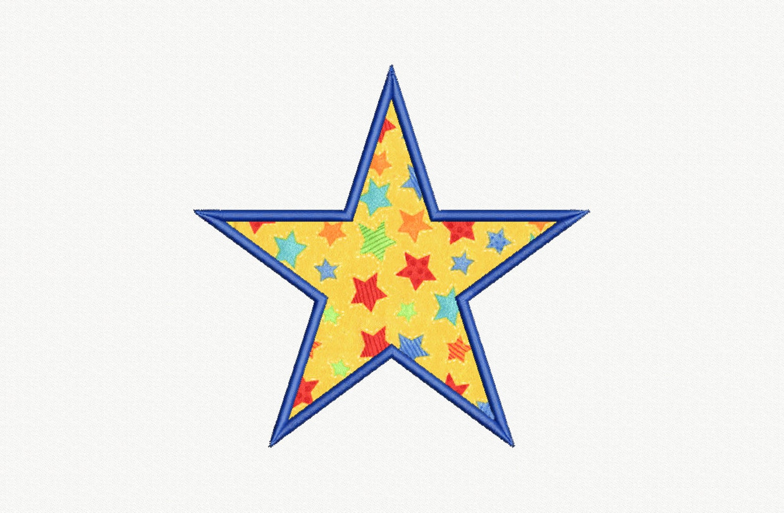 Star Applique Machine Embroidery Design 28 Sizes - Etsy