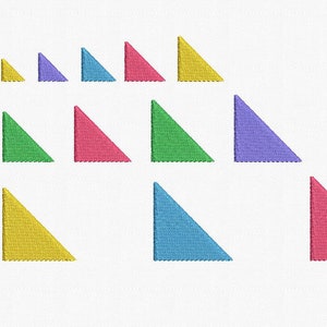 Mini Geometric Shapes Machine Embroidery Design - 8 Designs: Star, Dot ...